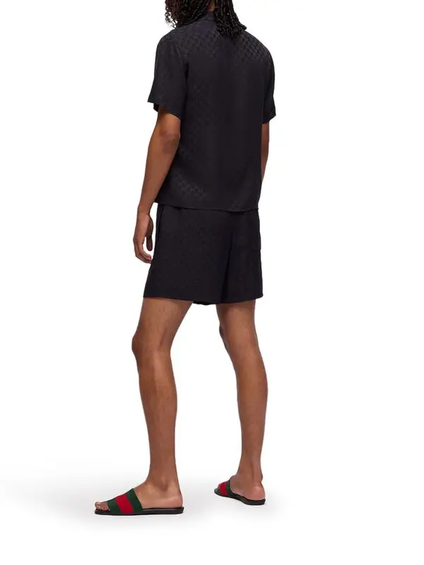 Gucci Gg Jacquard Silk Shorts