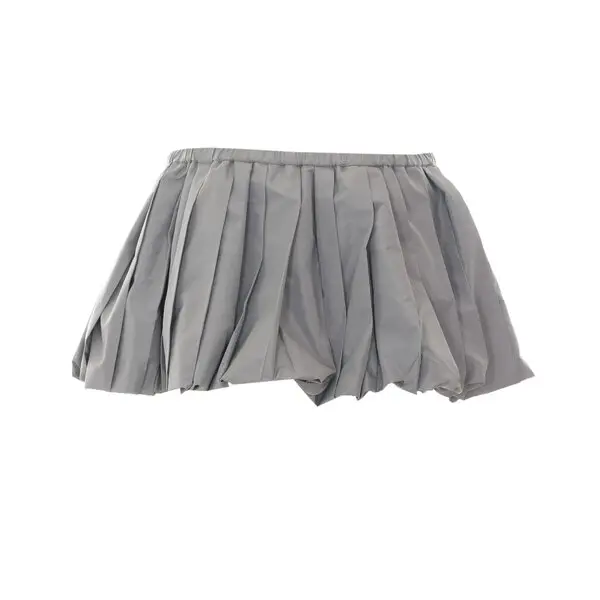 Miu Miu Technical Fabric Mini Skirt - Gray