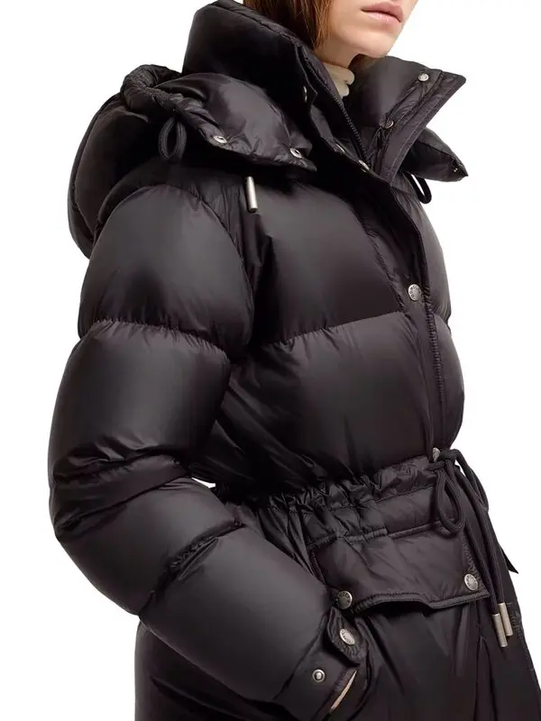 Moncler Sesie Midi Hooded Puffer Coat