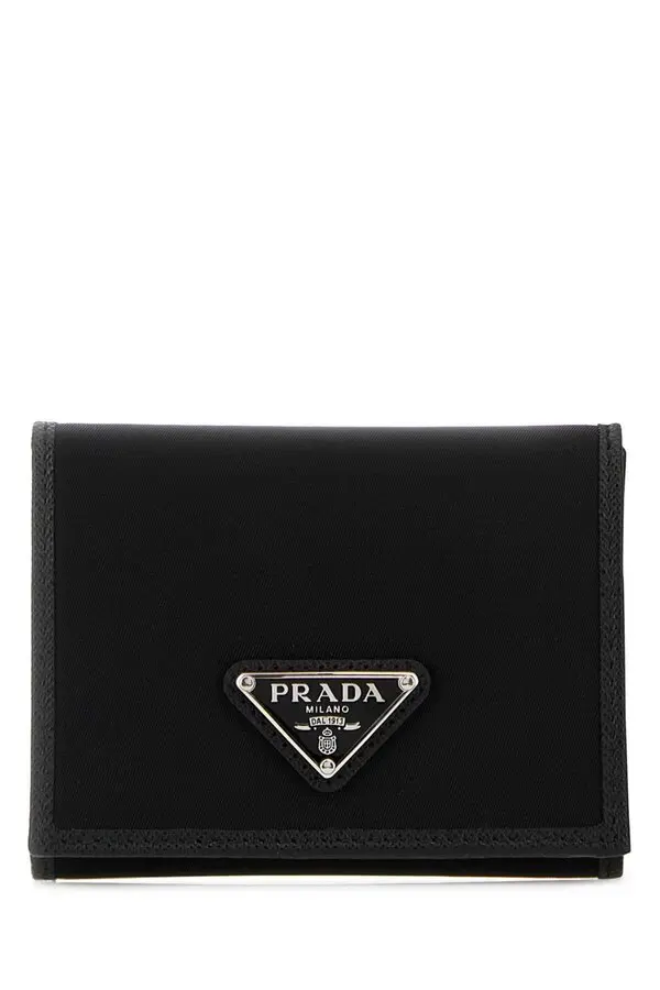Prada Fabric Wallet - Black