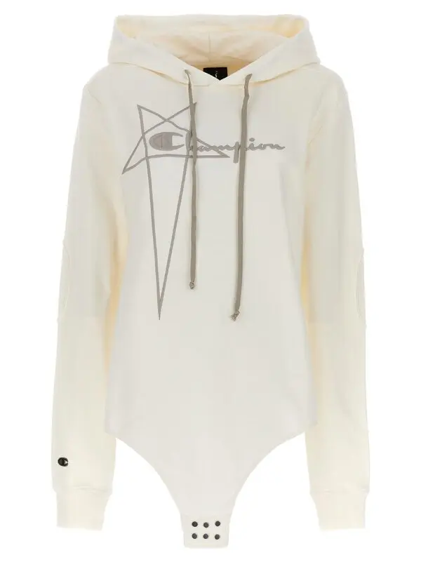 Rick Owens Champion X Hooded Bodysuit - White