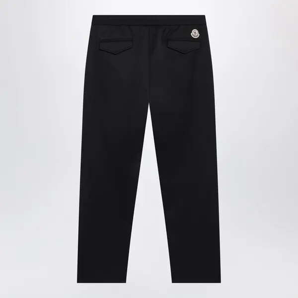 Moncler Jogger Trousers With Logo Patch