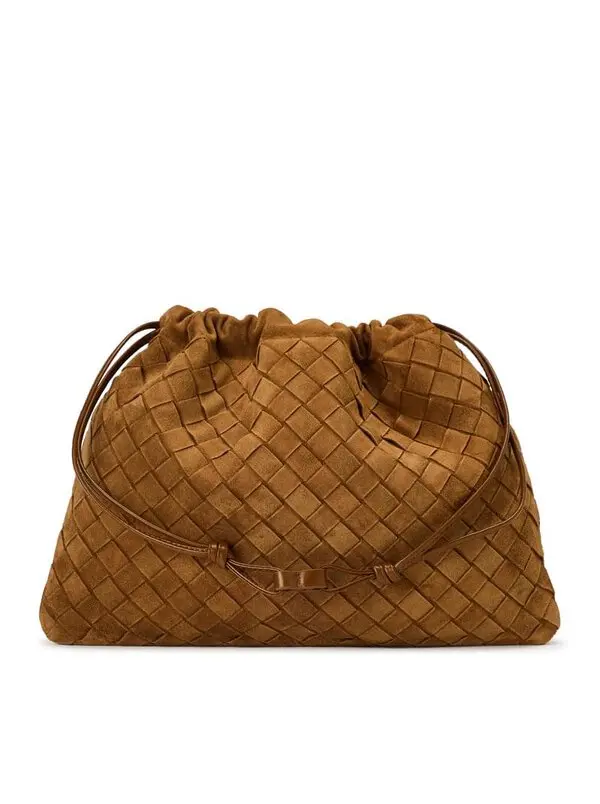 Bottega Veneta Intrecciato Suede Pouch - Multicolor