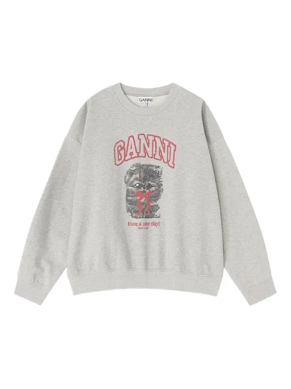 GANNI Margot Kitty Sweatshirt - Multicolor