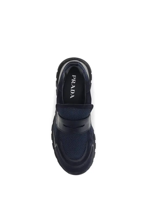 Prada Mesh Loafers - Blue