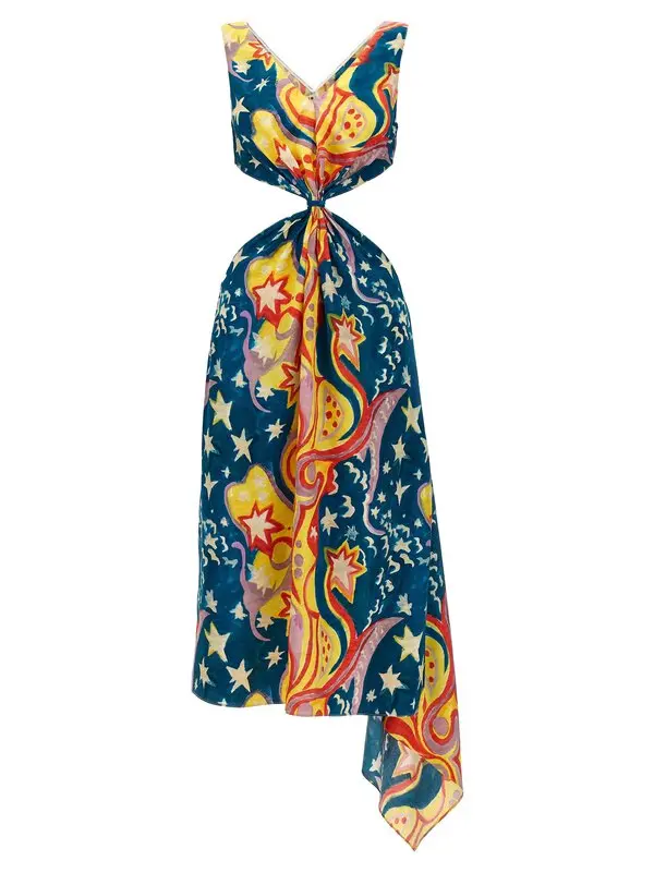 Marni No Vacancy Inn Long Dress - Multicolor