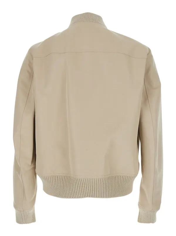 Rick Owens Heizer Flight Bomber Jacket - Cream