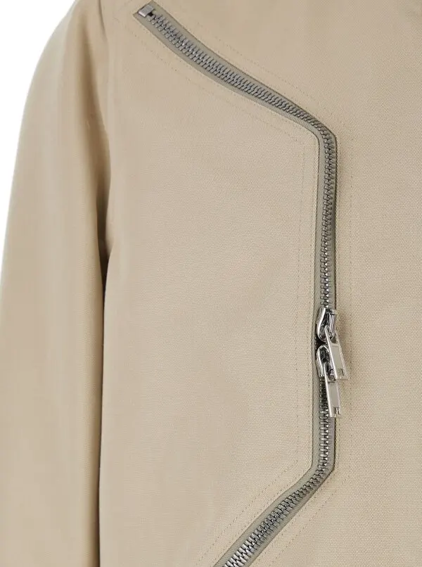 Rick Owens Heizer Flight Bomber Jacket - Cream