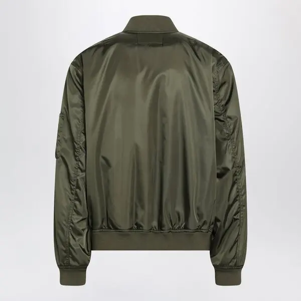 Balenciaga Khaki Nylon Zip-up Jacket