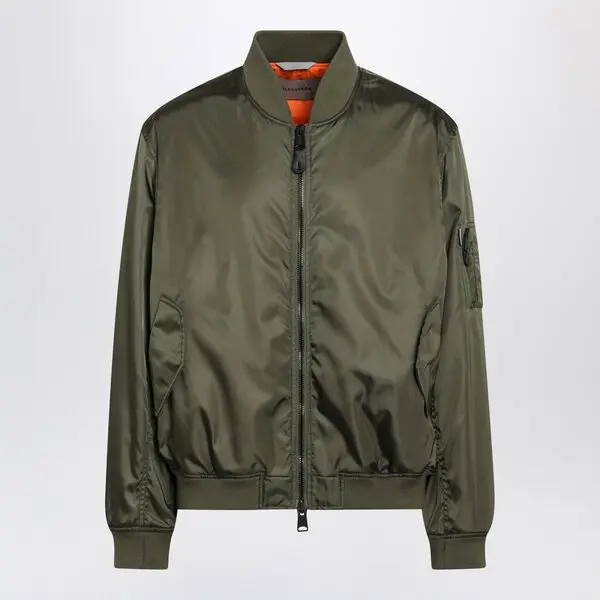 Balenciaga Khaki Nylon Zip-up Jacket - Green