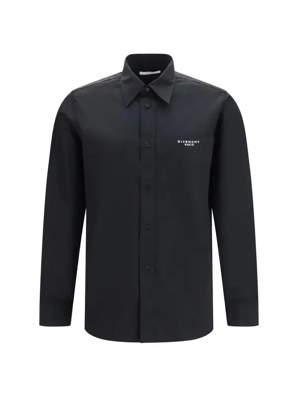 Givenchy Embroidered Poplin Shirt - Black