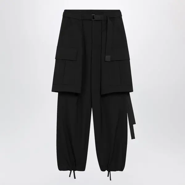 Sacai Wool-blend Cargo Trousers