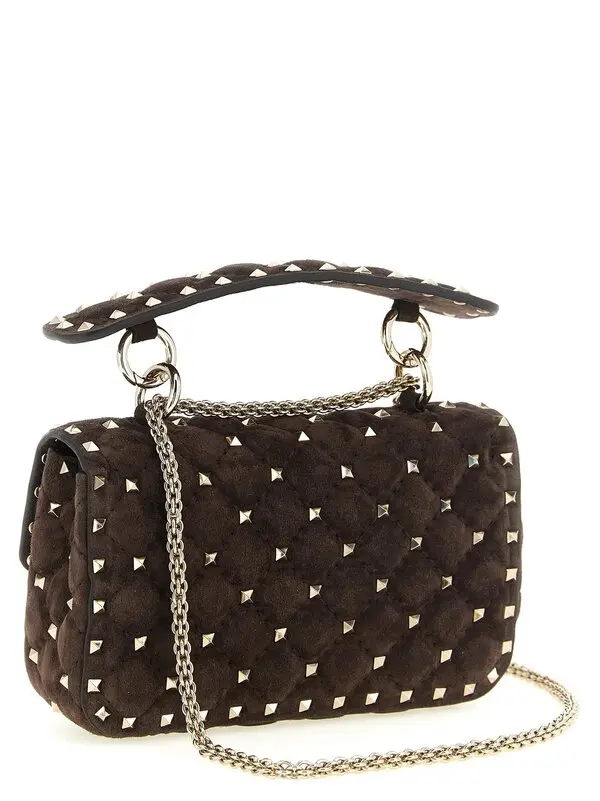 Valentino Garavani Rockstud Spike' Shoulder Bag - Brown