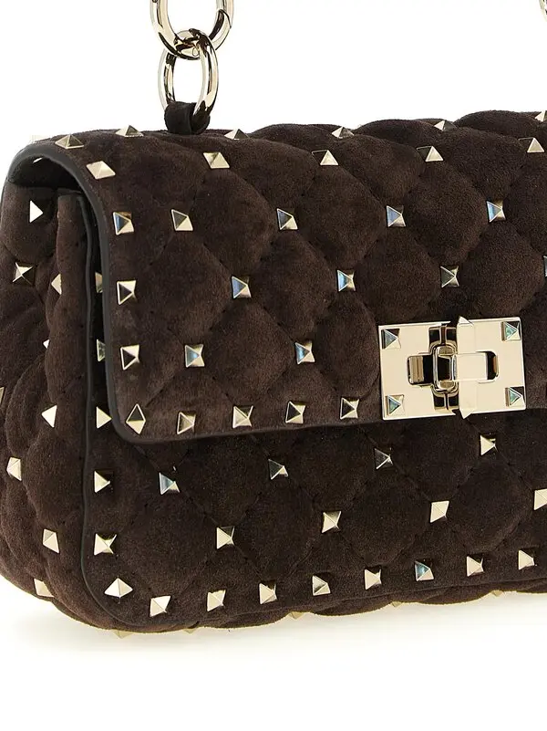 Valentino Garavani Rockstud Spike' Shoulder Bag - Brown