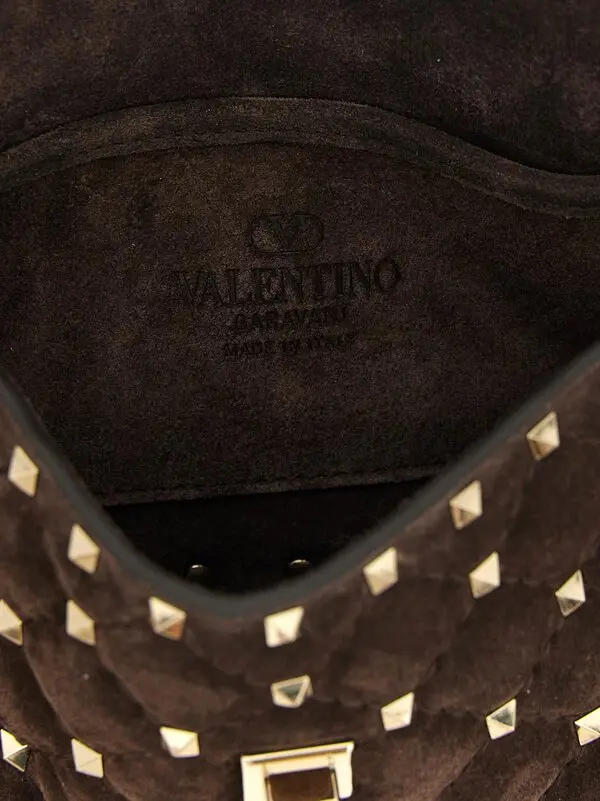Valentino Garavani Rockstud Spike' Shoulder Bag - Brown