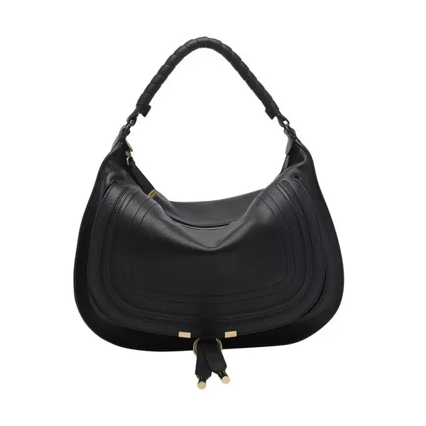 Chloé Marcie Shoulder Bag - Black