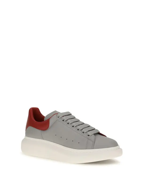 Alexander McQueen Leather Sneakers - Gray