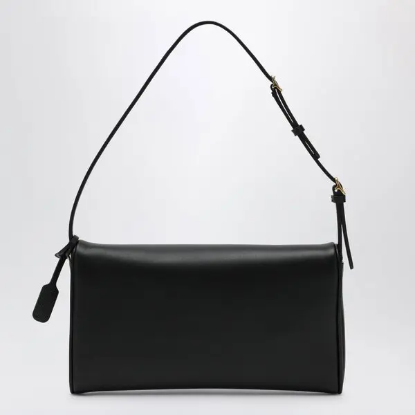 Valentino Garavani Small Devain Leather Shoulder Bag - Black