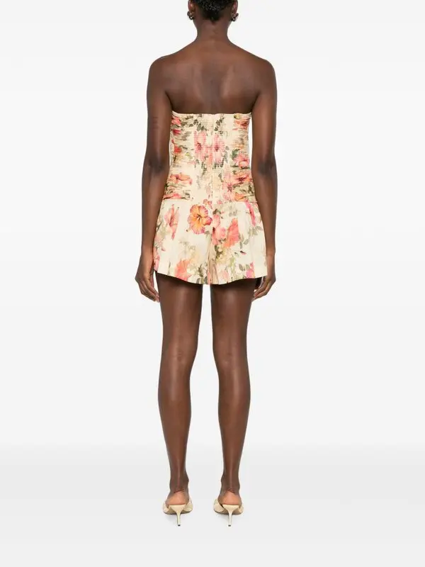 Zimmermann Mahon Cotton Floral Playsuit - Multicolor