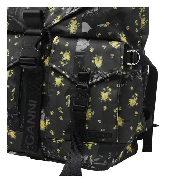 GANNI Re-tech Printed Backpack