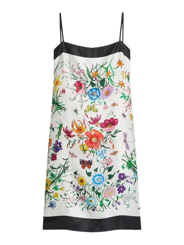 Gucci Printed Silk Twill Dress - Multicolor