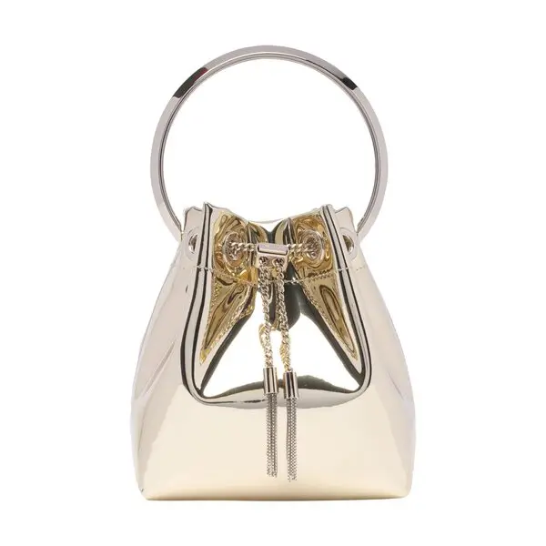 JIMMY CHOO Bon Bon Bucket Bag - Gold