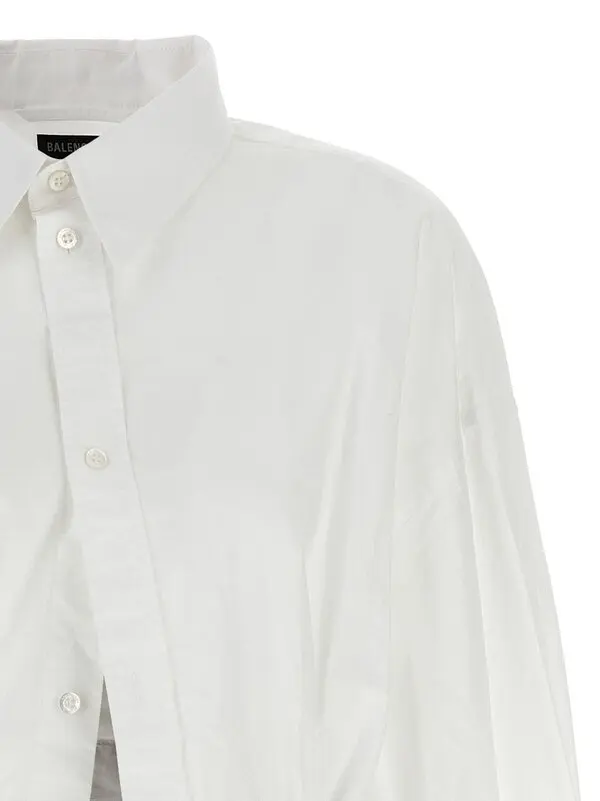 Balenciaga Belted Cotton Shirt