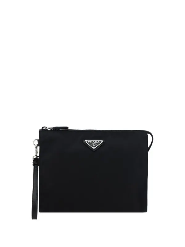 Prada Re-nylon And Saffiano Necessaire Beauty Case - Black