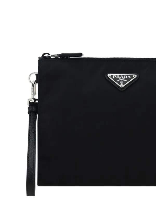Prada Re-nylon And Saffiano Necessaire Beauty Case - Black