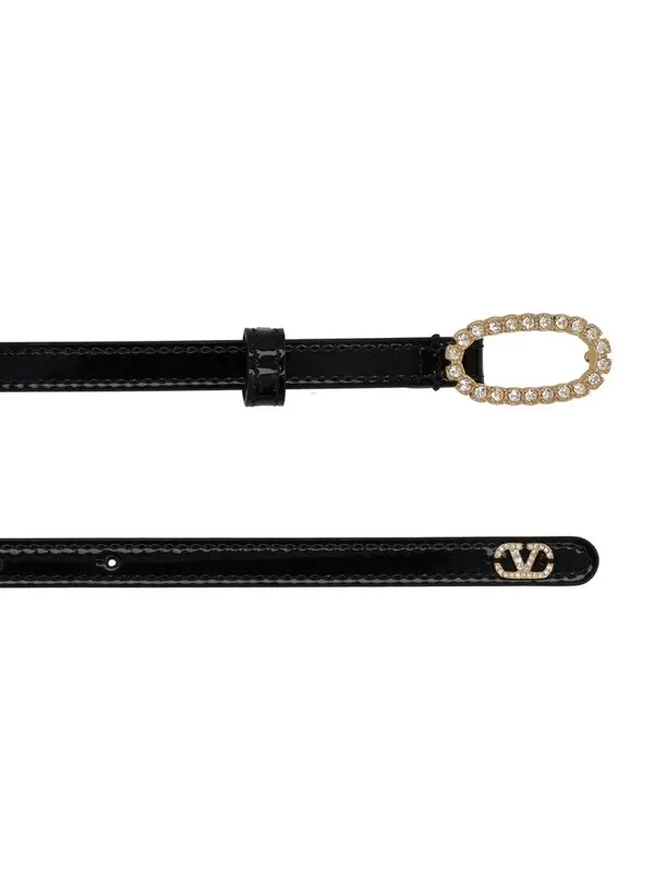 Valentino Garavani Vlogo Signature Belt - Black