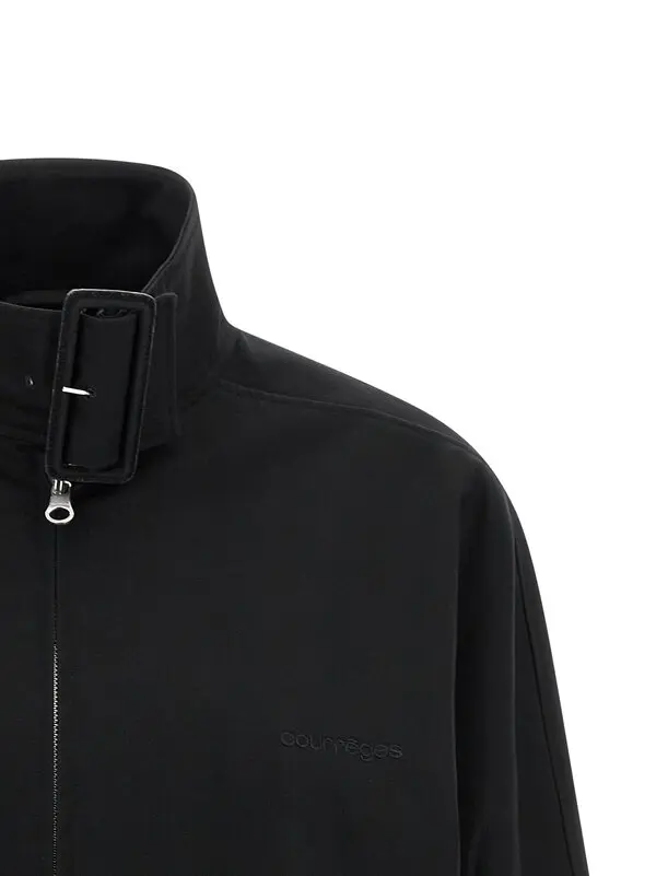 COURREGES Buckle Zipped Bomber' Jacket