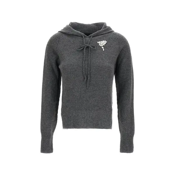 Simone Rocha Grey Knitwear Jumpers - Gray
