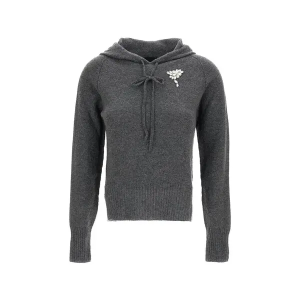 Simone Rocha Cashmere Hoodie - Gray