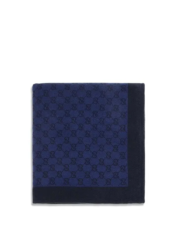 Gucci Gg Cotton Terry Towel - Blue