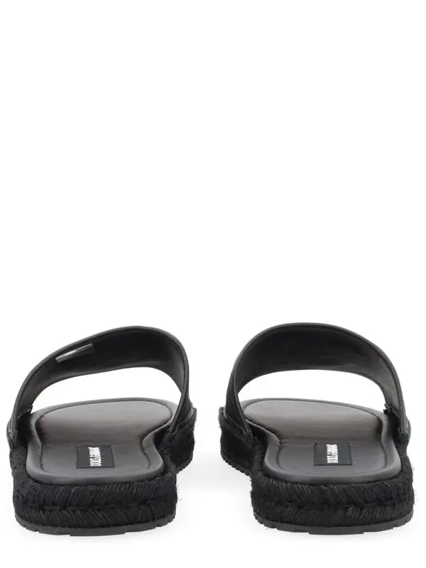 Dolce & Gabbana Logo Espadrille Slides