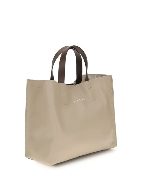 Marni Museo Tote Bag - Cream
