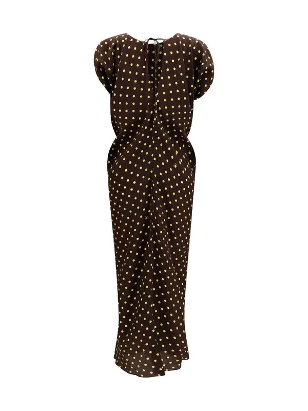 Marni Polka Dot Crepe Dress