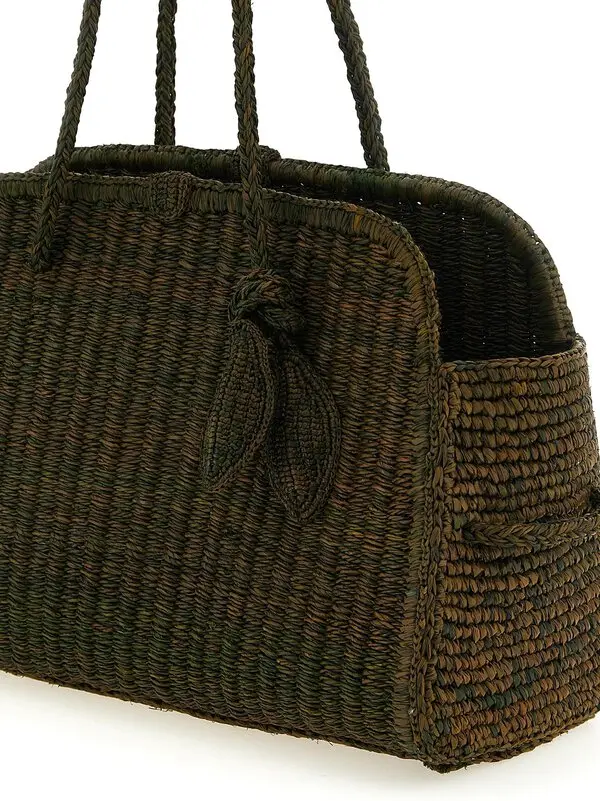 Jacquemus Le Turismo Raphia' Shopping Bag - Green