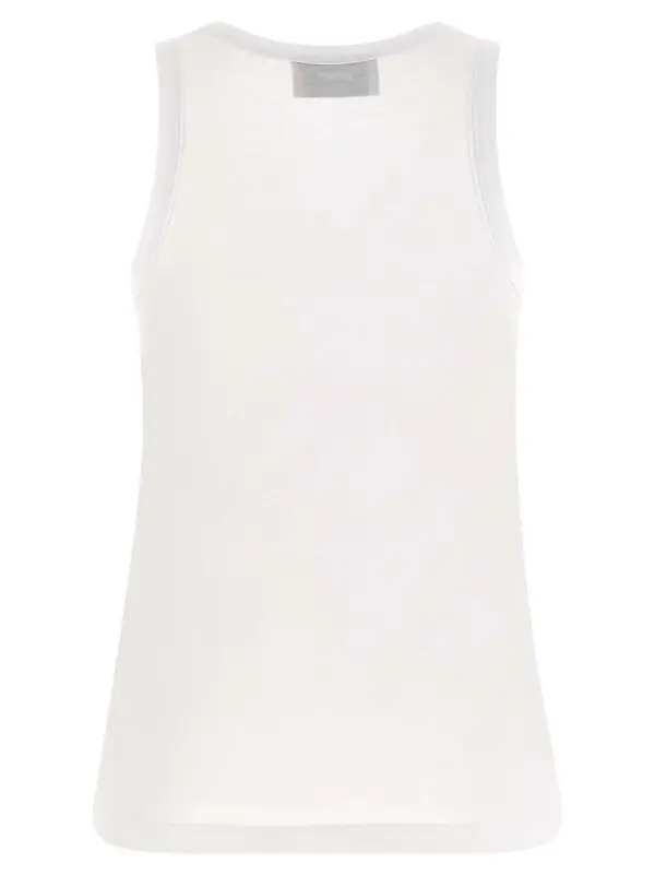 Coperni Tank Top With Logo Embroidery - White