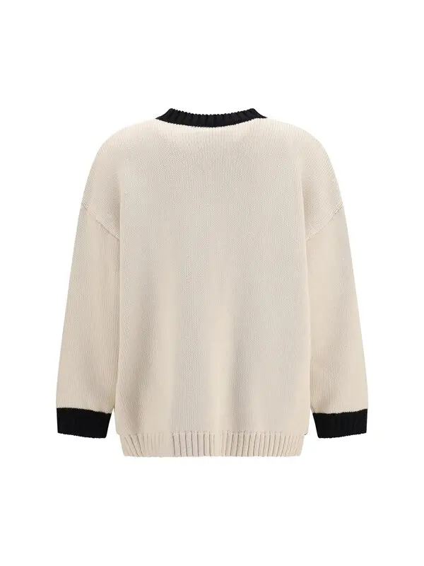 Valentino Garavani Open Polka-dot Bow Cardigan
