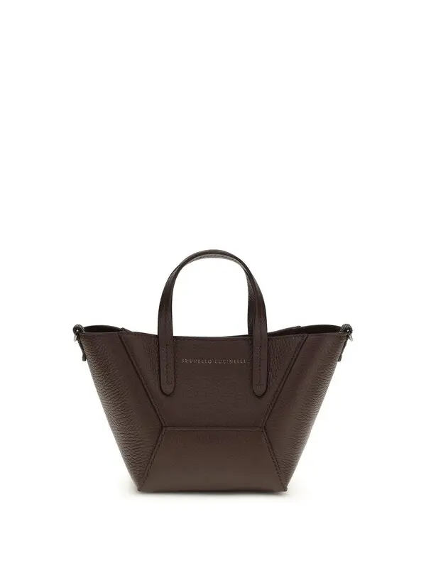 Brunello Cucinelli Bc Duo Leather Handbag