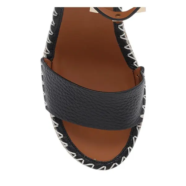 Valentino Garavani Rockstud Double Wedges - Black