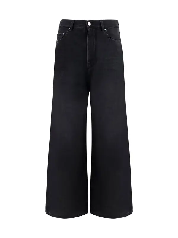 Amiri Wide-leg Jeans - Black