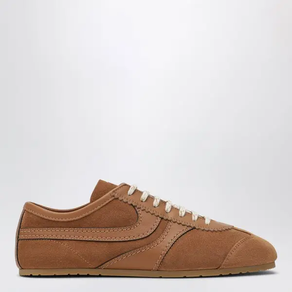 Dries Van Noten Leather And Suede Sneakers - Brown