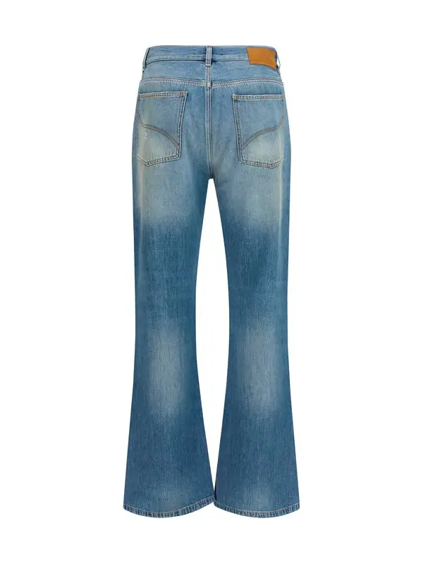 Amiri Slash Flared Distressed Jeans