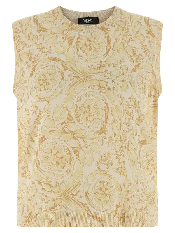 Versace Barocco' Vest - Yellow