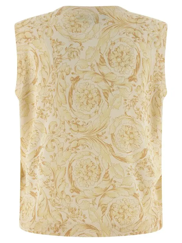 Versace Barocco' Vest - Yellow