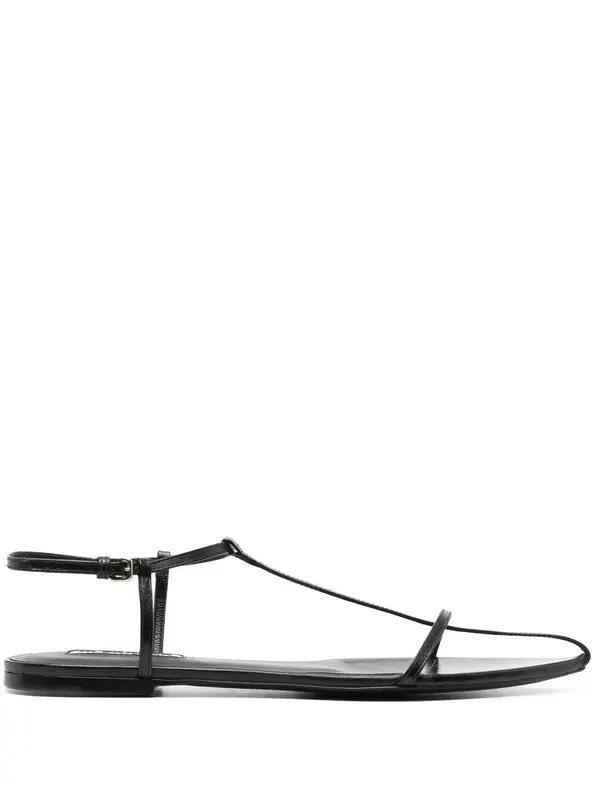 JIL SANDER Leather Flat Sandals