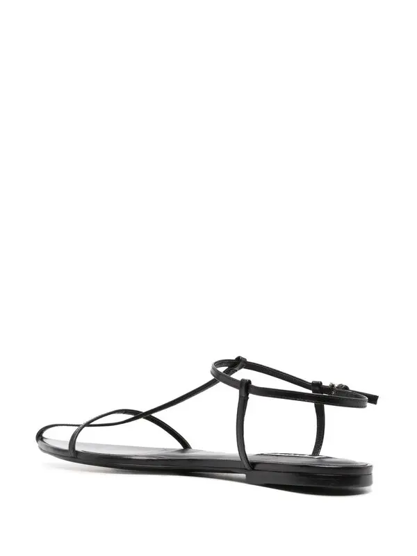 JIL SANDER Leather Flat Sandals