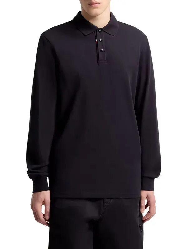 Moncler Cotton Piqué Polo Shirt With Logo